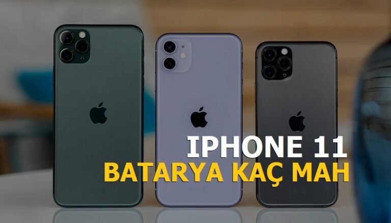 iphone 11 Batarya Kaç mAh 2022